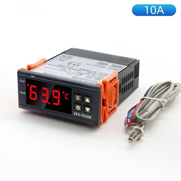 Thermomètre,Thermostat régulateur de température numérique, interrupteur de commande pour ...