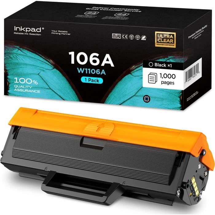 106A Cartouche De Toner Compatible Remplacement Pour Hp 106A W1106A Pour Laser 107A 107R 107W ...
