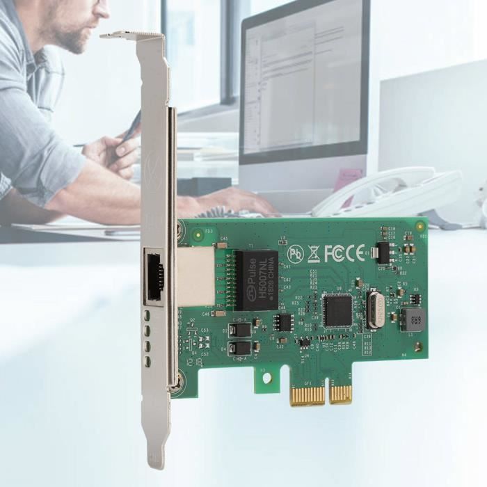 Garosa pour carte réseau Pour Intel 82574-S Gigabit PCI-E 1X carte d ...
