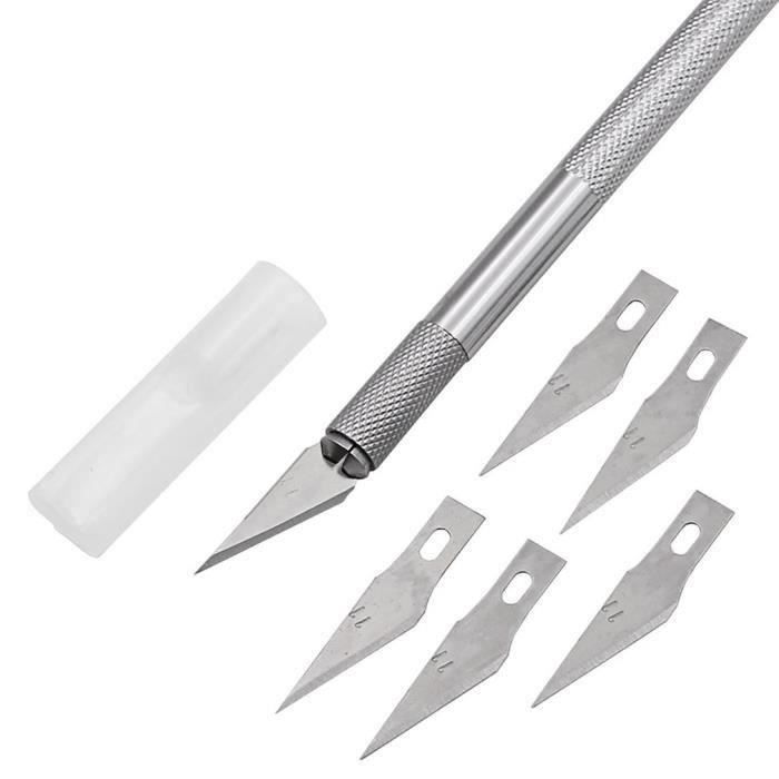 Couteau de scalpel en métal antidérapant GOTOTOP - WT03381 - Avec ...