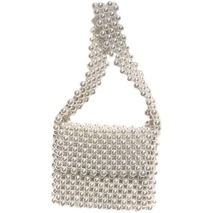 NY18207-Pearls Sac PerlÉ Sac À BandouliÈRe Femmes Vintage RÉTro ...