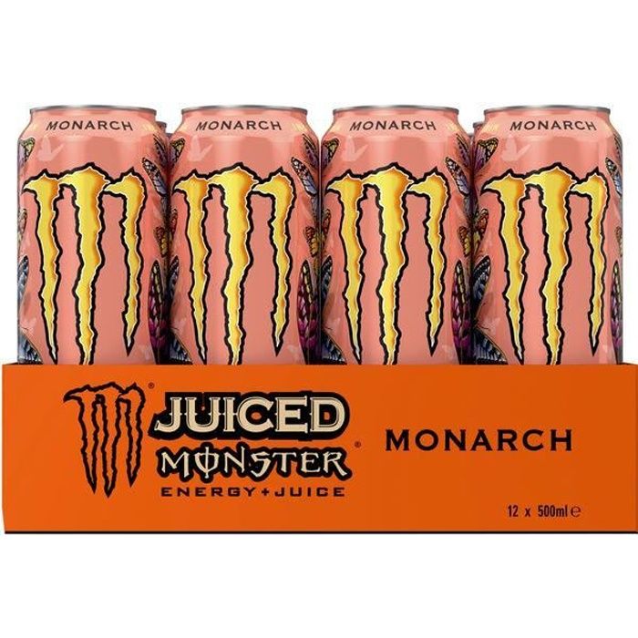 Monster Energy Drink Monarch Energy + Juice 12 x 0,5l - Cdiscount Au ...