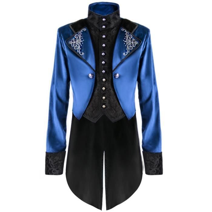 Veste de queue de pie - Royal Blue - Gothique Steampunk - Victorienne ...