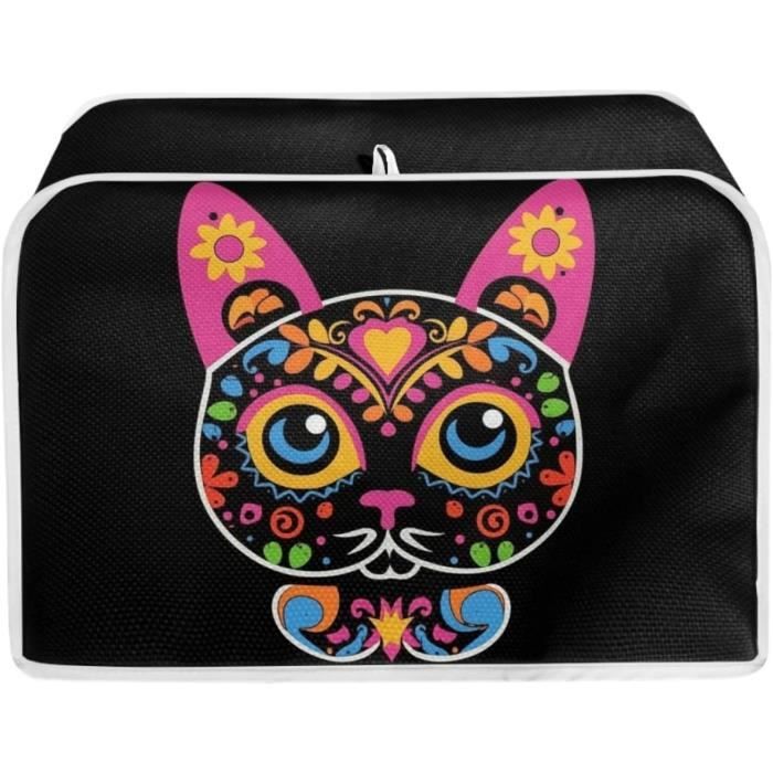 Housse De Protection Pour Machine À Pain 2-4 Tranches - Motif Chat Coloré - Résistant Aux Taches ...