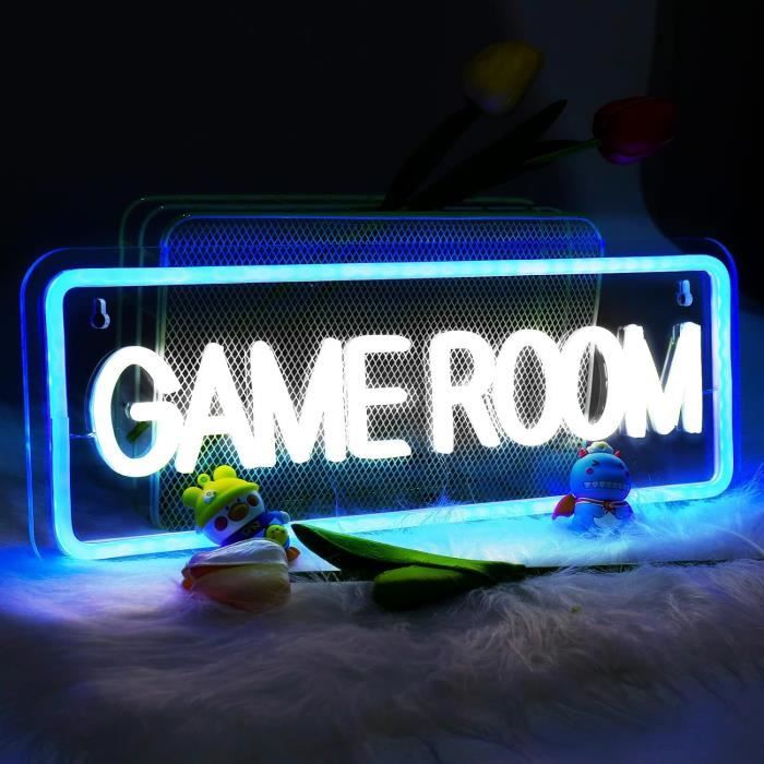 Game Room Neon Light, Enseigne Au Néon Cool Murale Pour Salle De Jeux ...