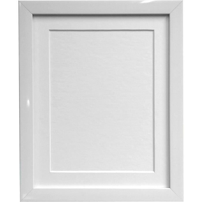 Cadre Photo Tableau Poster Blanc Avec Contour Blanc, Plastique, 20Mm ...