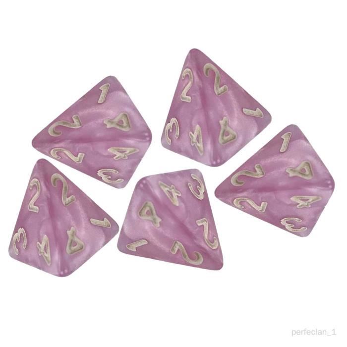 Ensemble de 10 dés polyédriques acryliques pour jeux de société ...