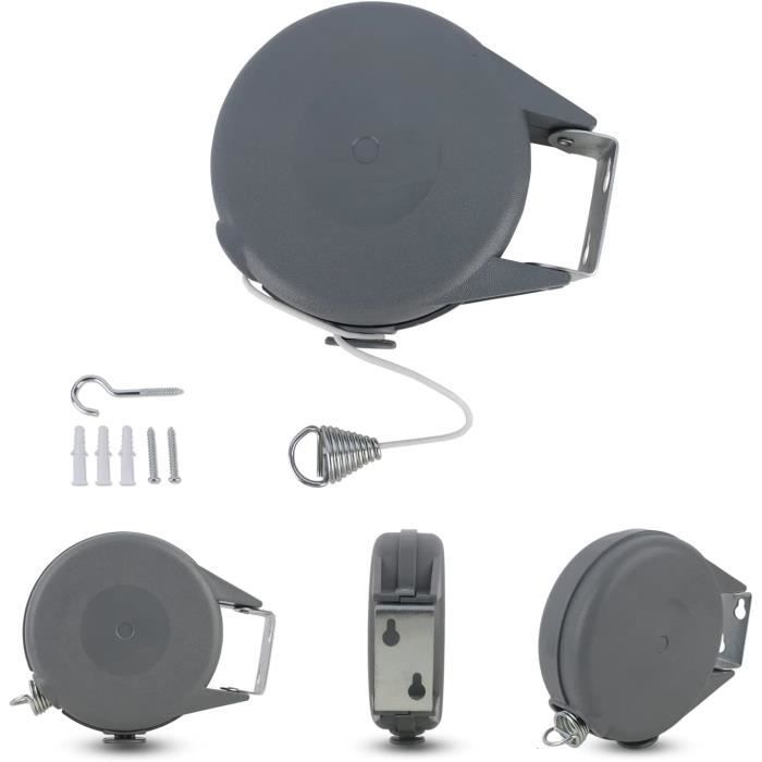 Cordomatic Corde à linge rétractable automatique 15 m - Facile à ...