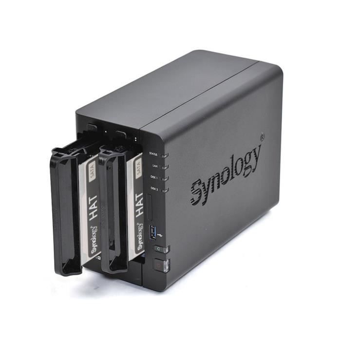 Synology DS223 Serveur NAS 8To avec 2x disques durs Synology 4TB HAT ...