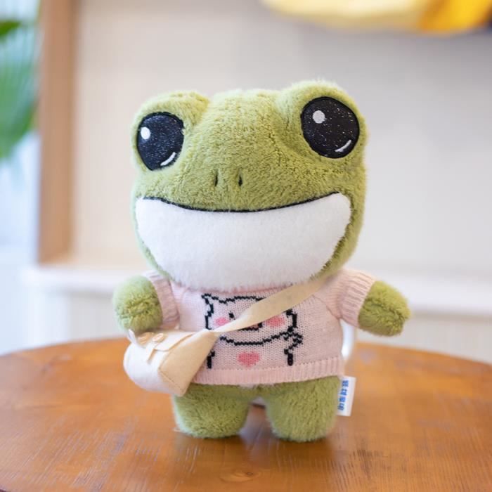 Peluche Grenouille Verte Grenouille en Peluche Kawaii Animaux Peluche Grenouille Poupée ...