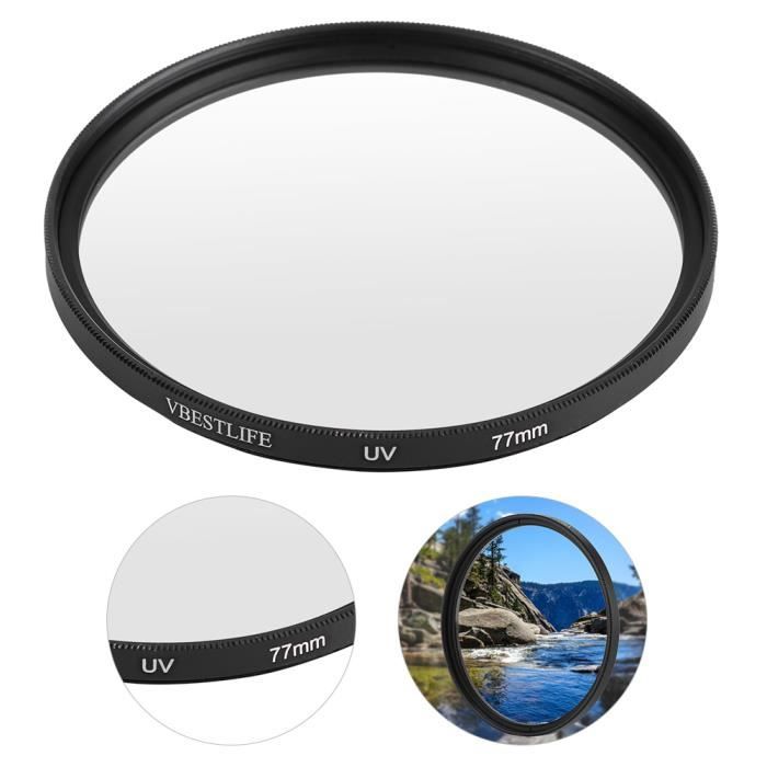 Filtre UV pour caméra Zerone - Protection d'Objectif Ultra Mince Universel pour DSLR Caméra 77mm ...