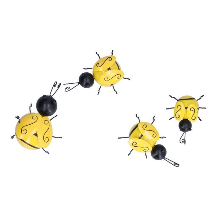 Zerone Bee Decoration, Wrought Iron Bee Art Sculpture for Bedroom for ...