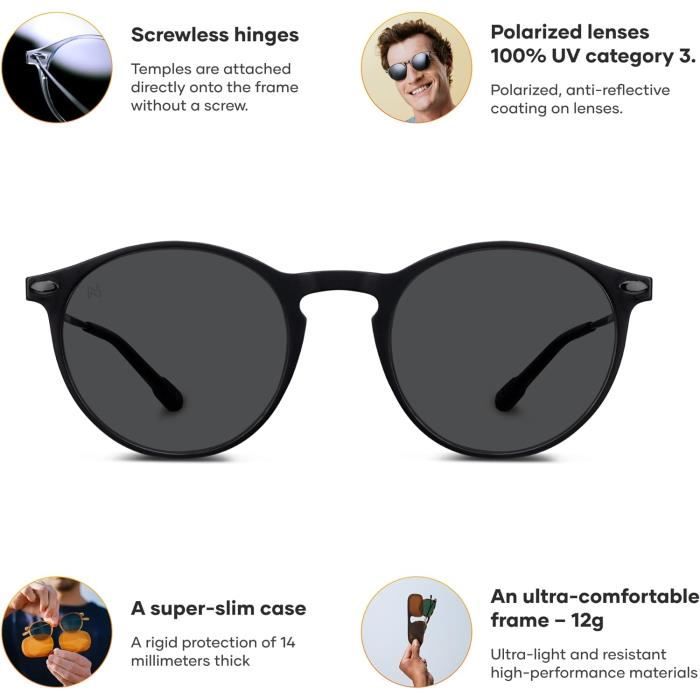 Lunettes De Vue Lecture - Forme Ronde - Lunette Loupe Grossissantes ...