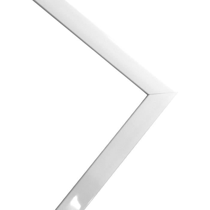 Cadre Photo Tableau Poster Blanc Avec Contour Blanc, Plastique, 20Mm ...