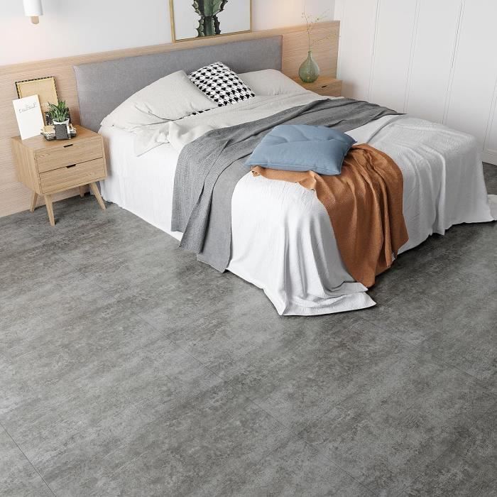 Dalle Adhesive Sol Effet Béton Vintage Carrelage Adhesif Sol Salle De ...