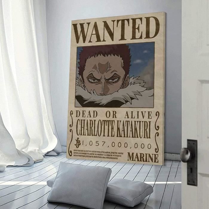 Poster One Piece Wanted Katakuri Anime Toile Art Poster et Art Mural ...