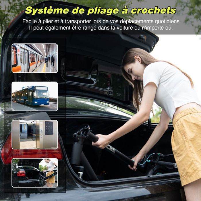 RCB R17 Trottinette Électrique Adulte 500W, Pliable 8.5", Écran LCD ...