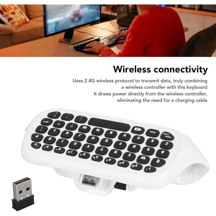 Clavier Pour Manette Xbox Series X S, Clavier De Jeu Chatpad Sans Fil ...