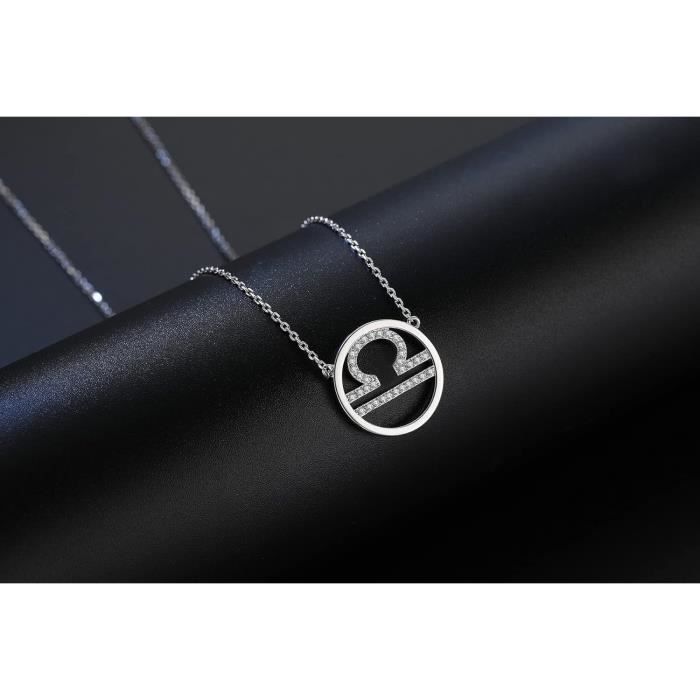 Pendentif Rond Constellation Collier Femmes-Mode Unique Argent Bélier ...