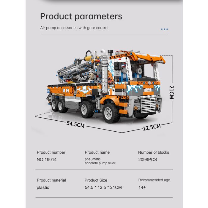Mould KING 19014 camion remorquage lourd Kits de construction Pompe à ...