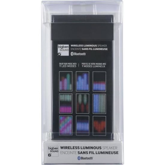 Bigben Enceinte Lumineuse Bluetooth Noir[u605] - Cdiscount TV Son Photo