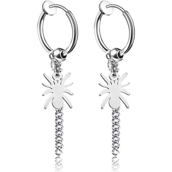 Boucle D Oreille Acier Innoxydable Homme, Longue Boucle D'Oreille ...