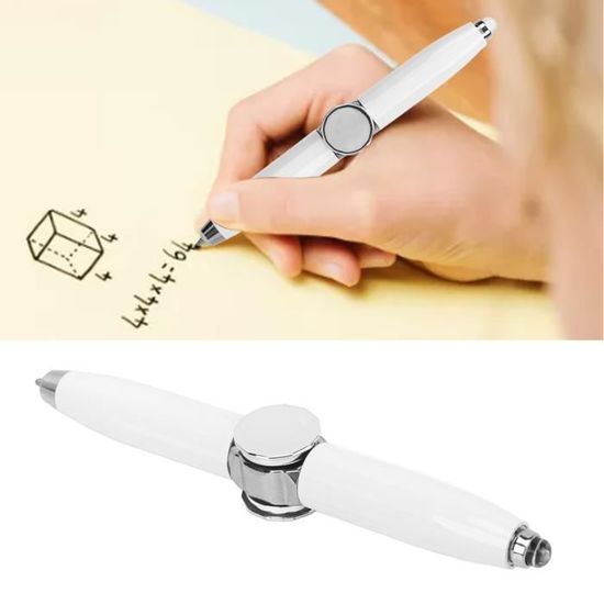 Stylo rotatif avec lumière LED SURENHAP - Blanc - Bille - Cdiscount ...
