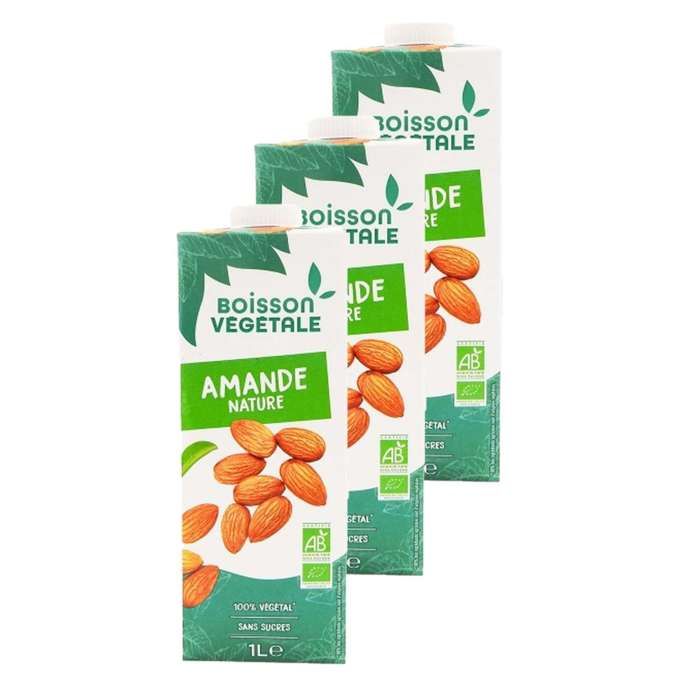 Agidra - Lot 3x Boisson végétale amande BIO - Brique 1L - Cdiscount Au ...
