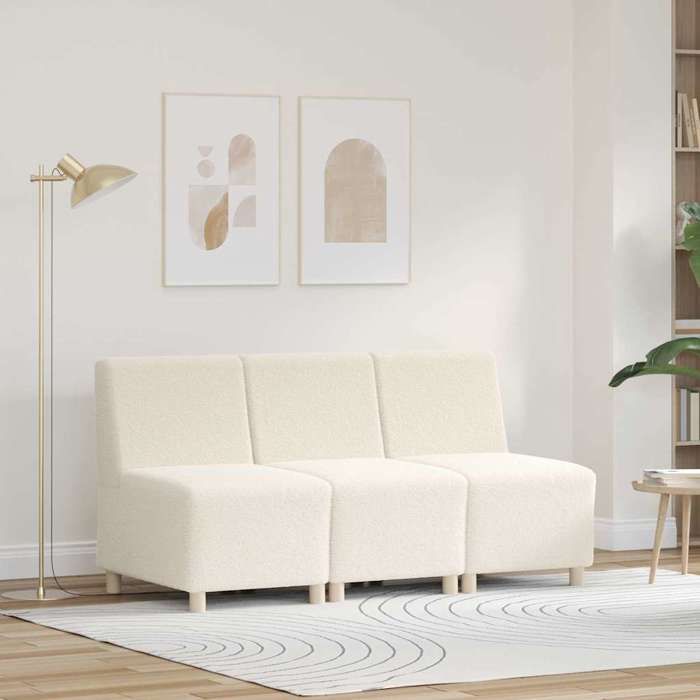 SOLOMON@Unité de Sofa Modulaire Sans Accoudoirs 3 pcs - 3 places - Sofa ...