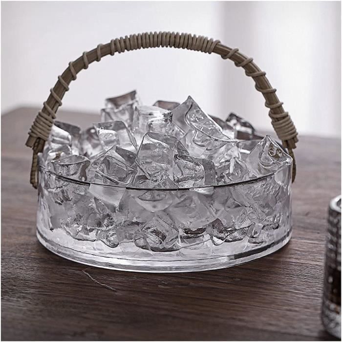 Seau a Glacon Isotherme Verre Petit godet de glace Barre portable ...