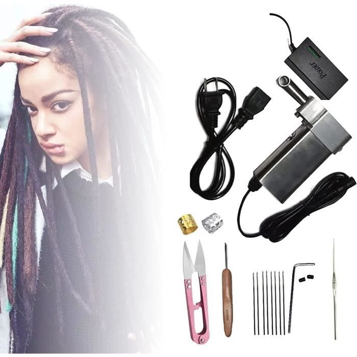 Machine à dreadlock portable, fabricant de dreadlocks pour Locs électrique Dreadlock Crochet ...