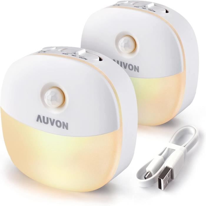 Veilleuse Led Détecteur De Mouvement, Capteur De Lumière Usb ...