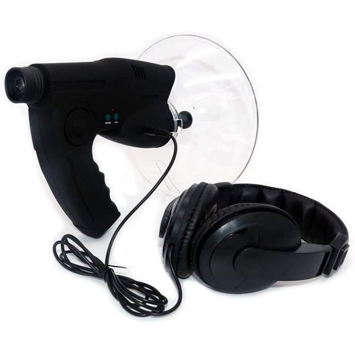 Parabolic Dish Microphone directionnel, monoculaire X8 Fois l'audition ...