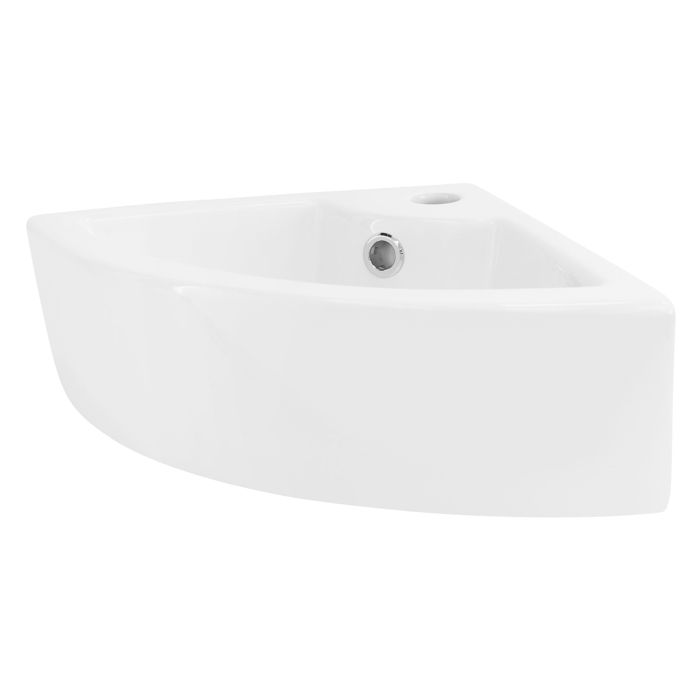 Lavabo - ML-Design - Angulaire - Céramique Blanc - 46x33x13 cm - Facile ...