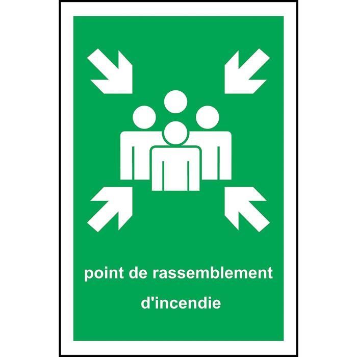 Feu signe point de rassemblement panneau 1.2mm rigide en plastique ...