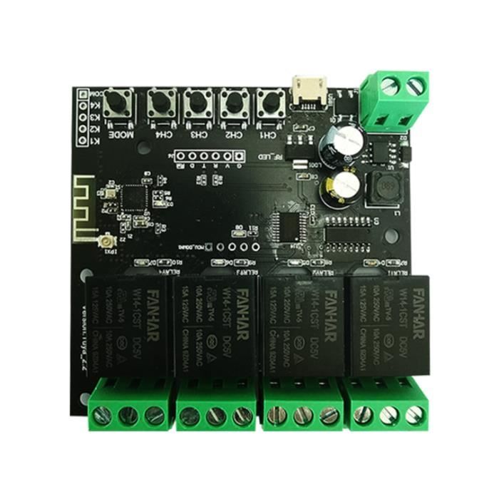 3 gang - Module relais WiFi Tuya 5 32V, bricolage, commutateur de ...