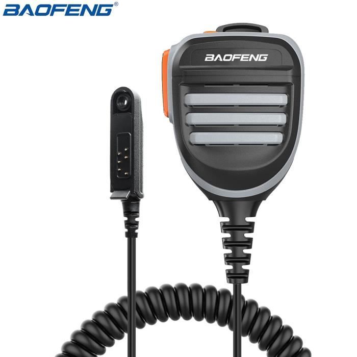 Baofeng Microphone étanche avec haut parleur, micro initié pour BaoFeng ...