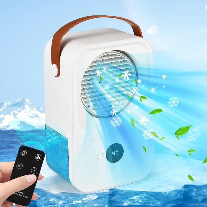 4 En 1 Climatiseur Mobile Silencieux,Refroidisseur D'Air Sans Évacuation,Climatiseurs Portable ...