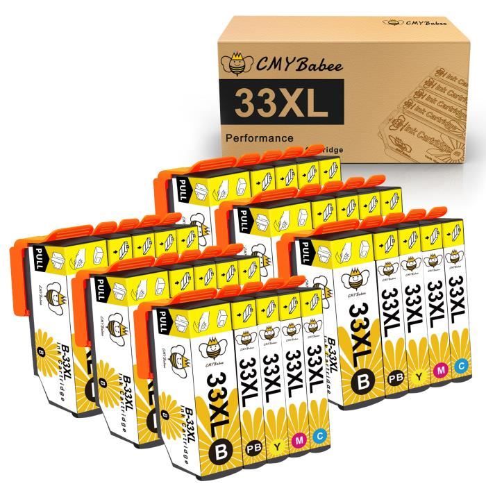 CMYBABEE 30-Pack Cartouche Epson XP-7100 XP-540 XP-530 XP-640 XP-635 XP ... CMYBABEE 30-Pack Cartouche Epson XP-7100 XP-540 XP-530 XP-640 XP-635 XP ...