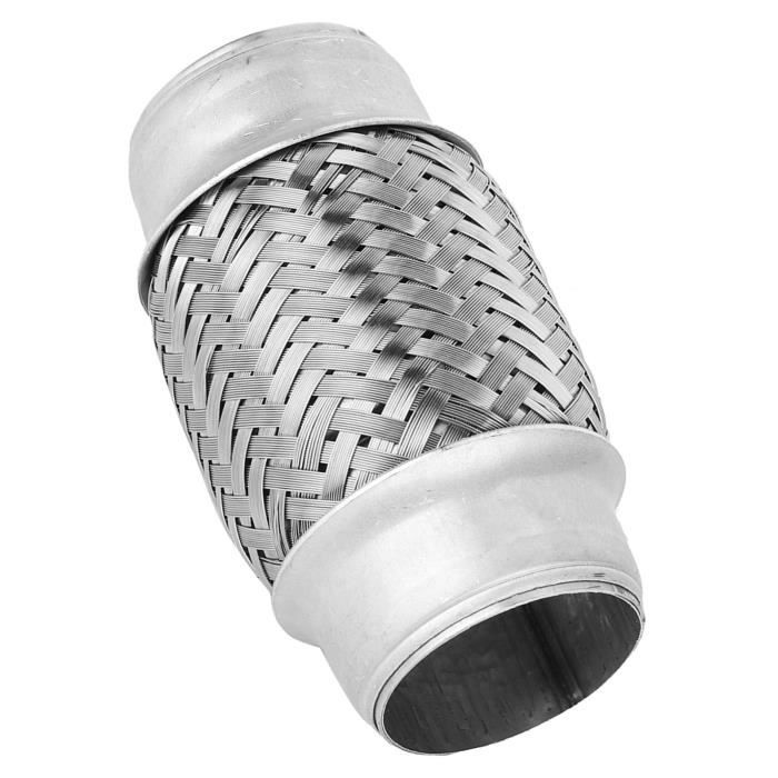 GOTOTOP Double Braided Exhaust Pipe, Flex Pipe Exhaust, Straight Piping ...