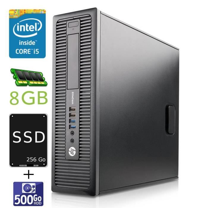 HP ProDesk 600 Intel Core i5 4th SSD 256 Go SSD + 500 Go HDD 8Go Ram ...