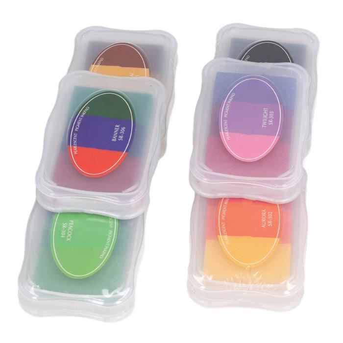 Sonew tampons encreurs lavables 6 pièces artisanat tampons encreurs ...