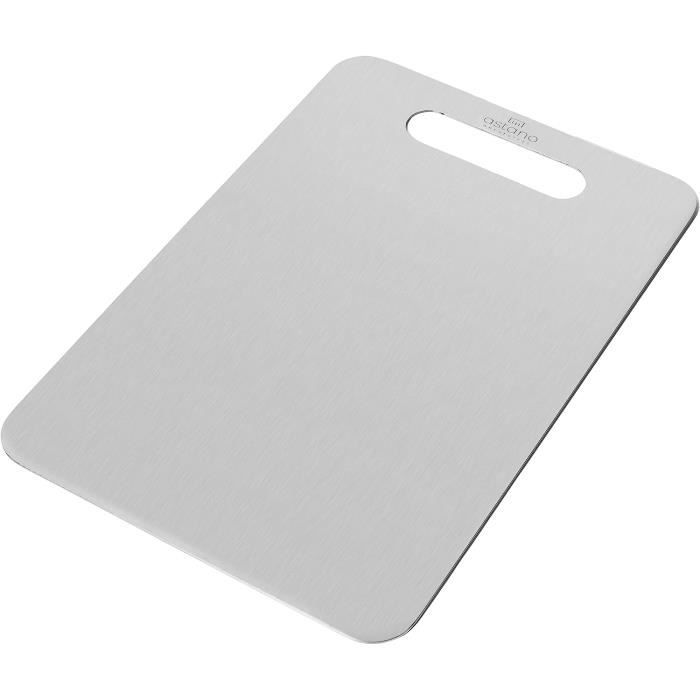 Astano Planche à découper Premium 30 x 20 cm en acier inoxydable massif ...