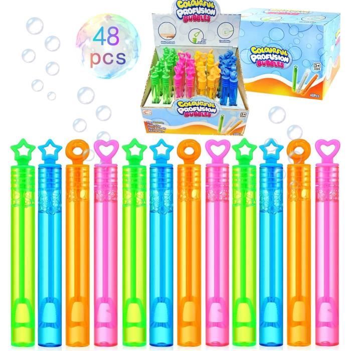 Bulles de Savon Enfants,48 pièces Mini Set de Bulles de Savon,Bulles de ...