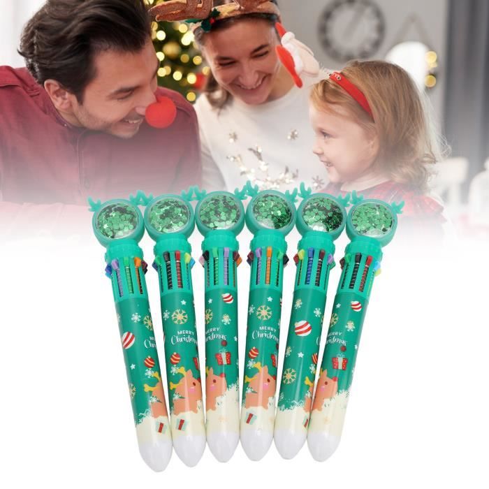 TMISHION Stylos à bille sur le thème de Nol (Elk Pattern)6Pcs Christmas ...