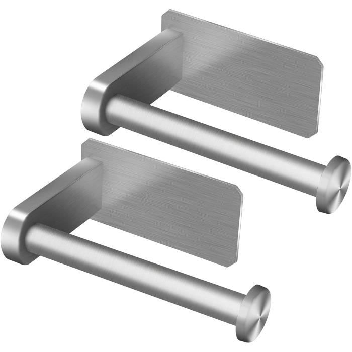 Lot De 2 Porte-Rouleaux De Papier Toilette À Fixation Murale, En Acier ...