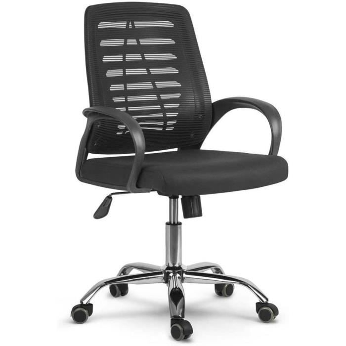 Chaise de bureau ergonomique Hunza - TRAHOO - Dossier réglable - Nylon ...