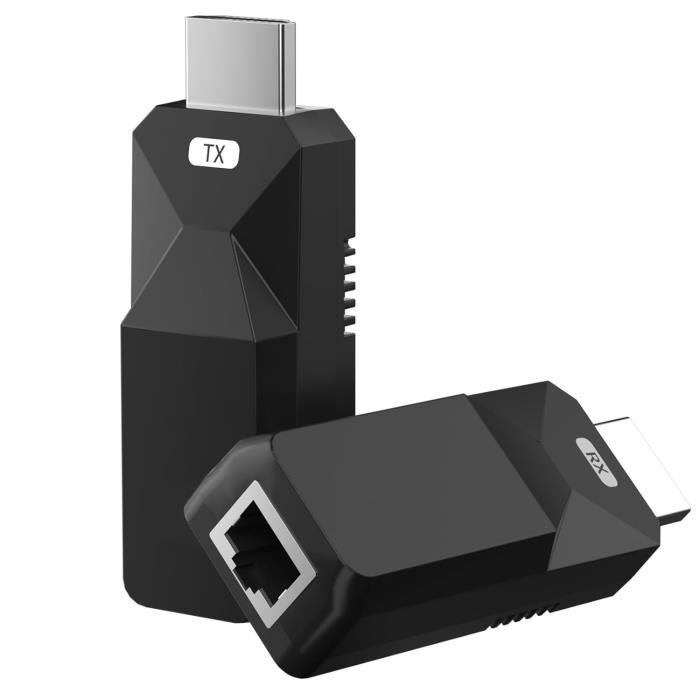 Mini Hdmi Extender 165Ft-50M Ethernet Extendeur Adaptateur Via Un Câble ...