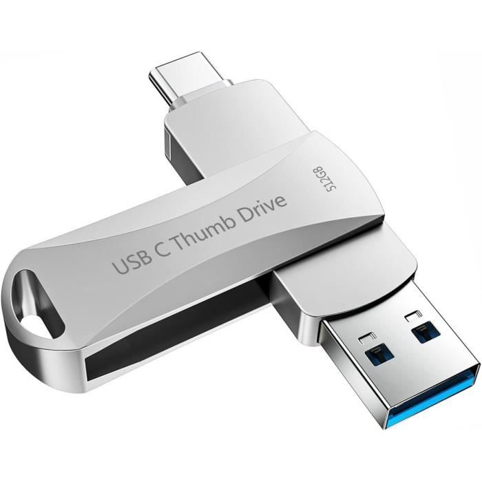 Clé Usb C 512 Go Dual Drive Clé Usb 3.1 Type C Mémoire Externe Pour ...