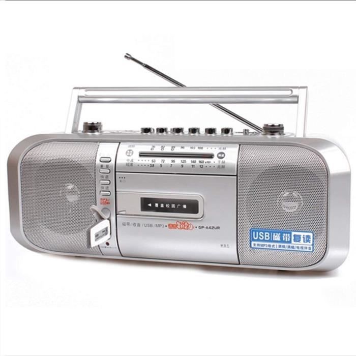 Lecteur Cassette Portable, FM Radio Magnétophone Machine Lecteur ...